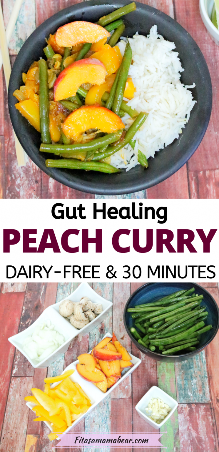 Sweet Peach Curry (Dairy-Free, Easy Weeknight Dinner!)