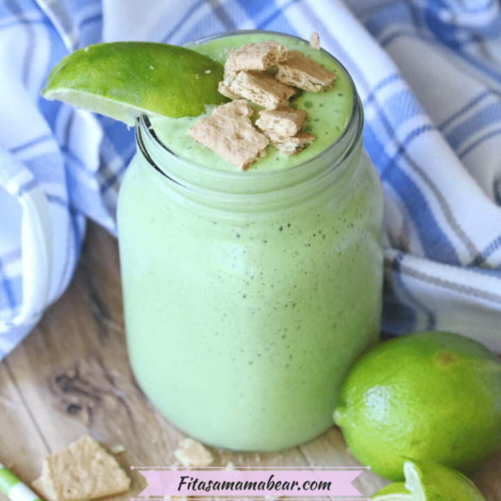 Key Lime Pie Protein Shake [Dairy-Free] - Fit as a Mama Bear