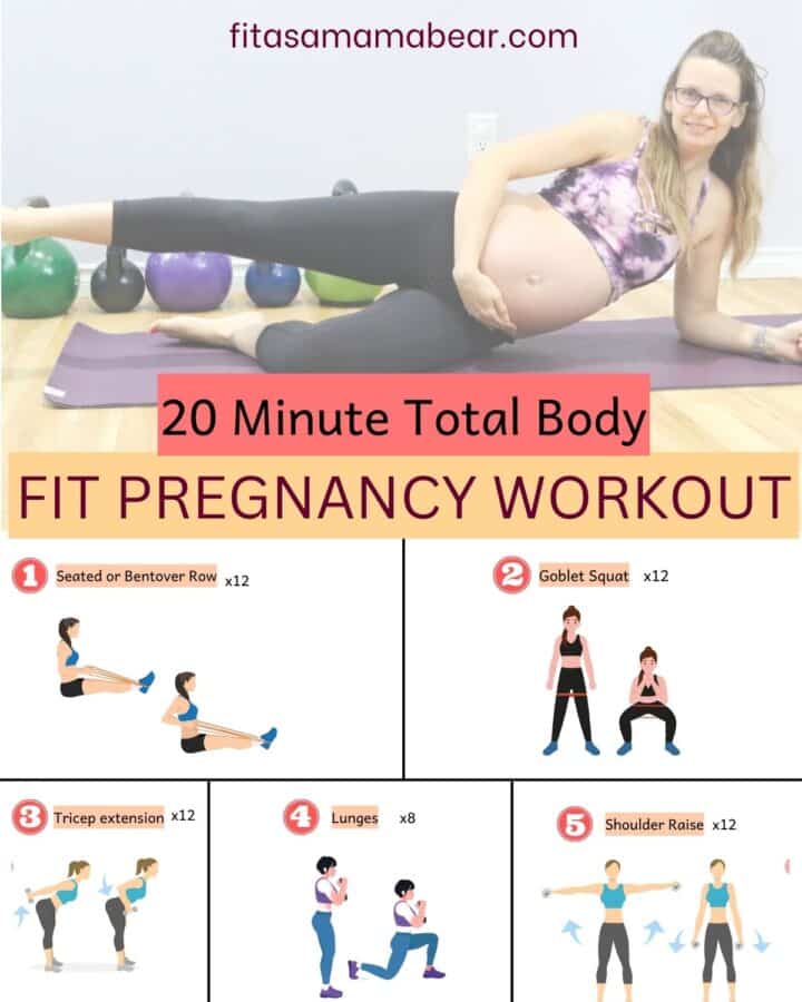 Full Body Prenatal Strength Workout (All Trimesters) - Fit as a Mama Bear