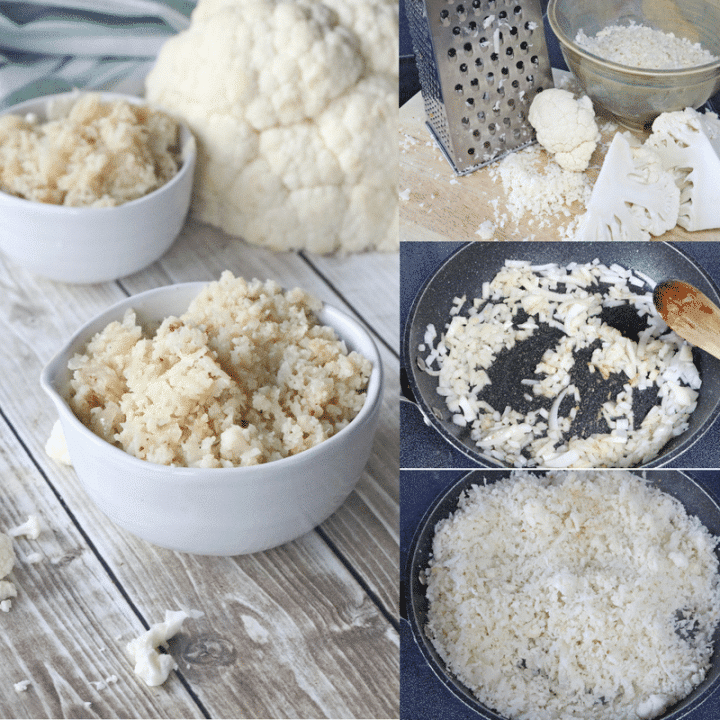 The Easiest Cauliflower Rice Recipe (paleo, vegan, whole30) With Video