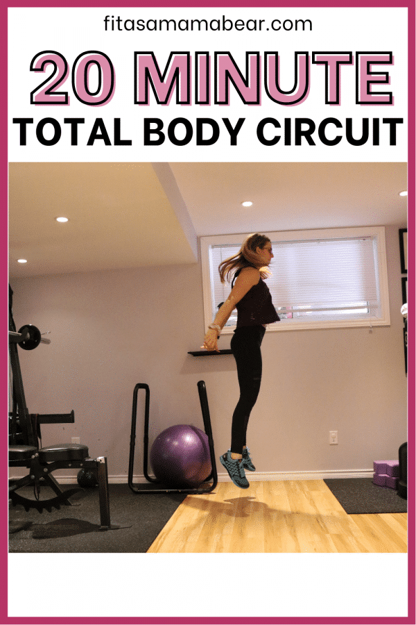 No Equipment Cardio Circuit (Total Body, 20 Minutes, Video)