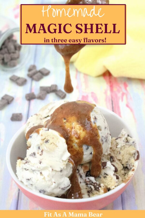 2-Minute Caramel Magic Shell Recipe - Fit as a Mama Bear