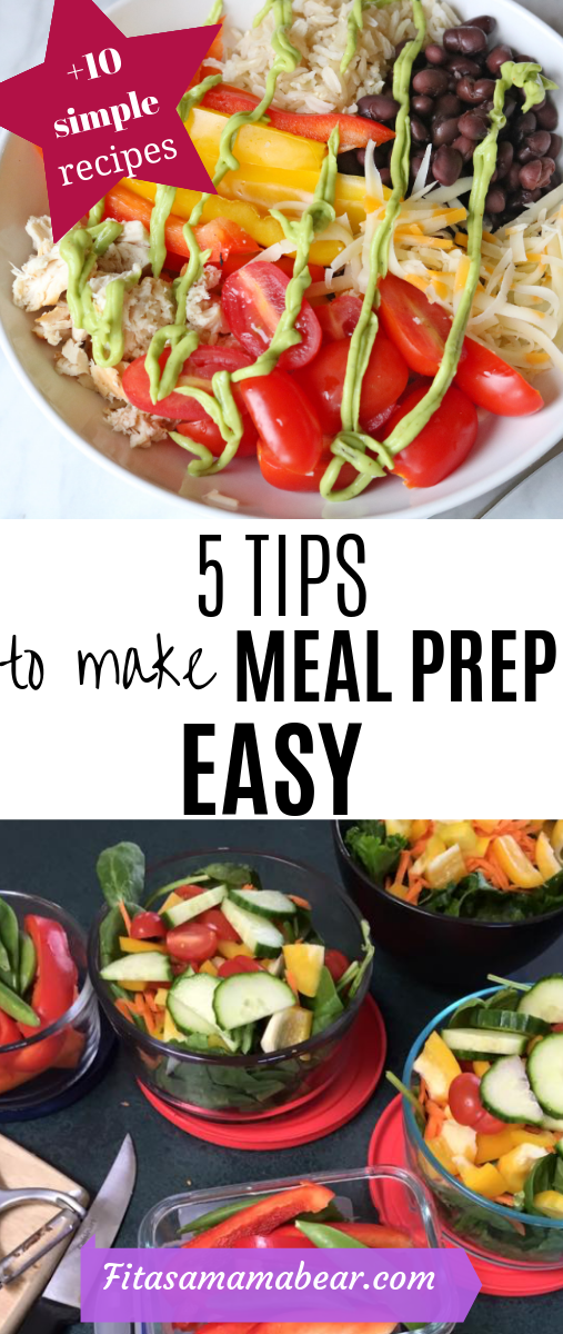 5 Tips To Make Meal Prep Easier I Meal Prepping For Beginners