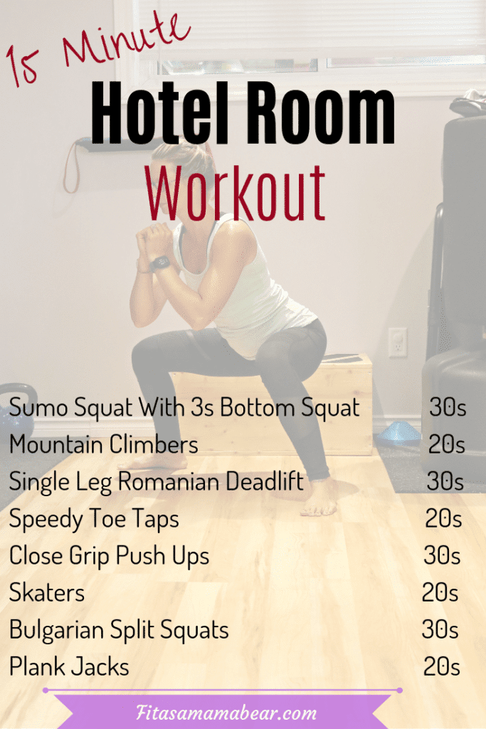 15 Minute Hotel Room Workout