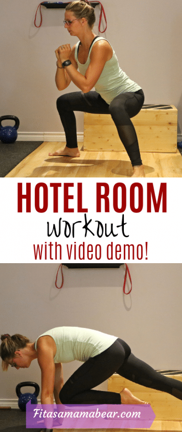 Hotel Room Workout- 15 minutes - Fit as a Mama Bear