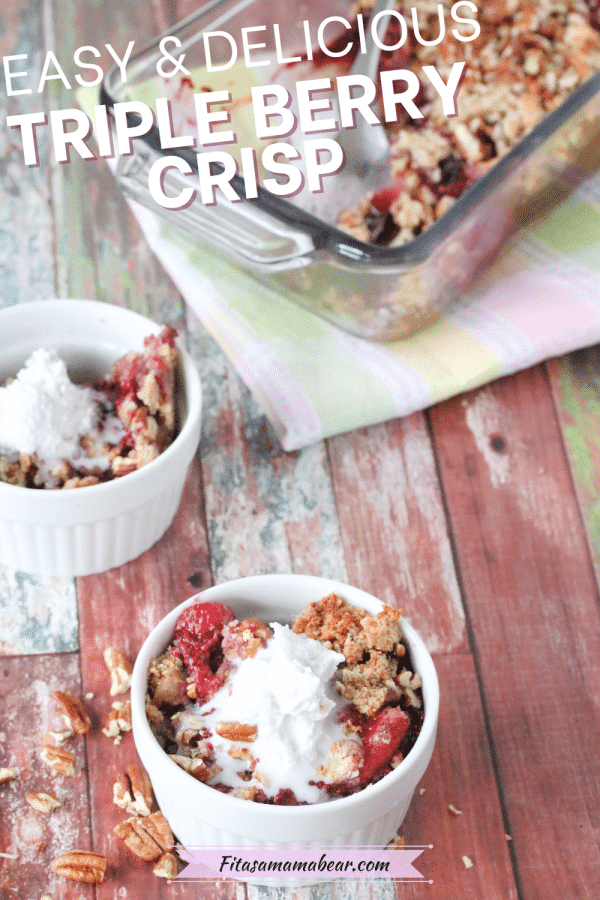 Triple Berry Crumble Recipe (Paleo Crisp) With Video