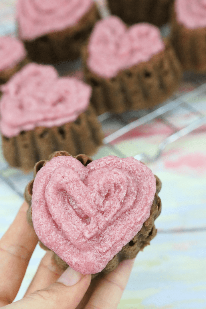 Heart Shaped Cupcakes (Gluten-free & Vegan Valentine's Cupcakes)