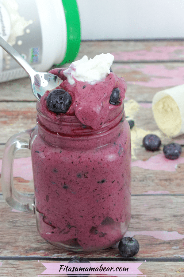 Triple Berry Protein Fluff Recipe (Easy High Protein Dessert) Paleo