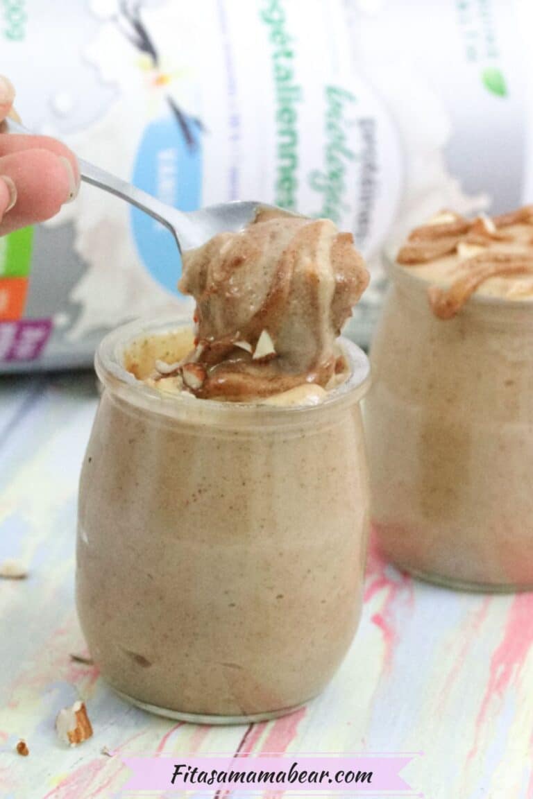 Caramel Protein Powder Fluff Recipe [Dairy-Free] - Fit as a Mama Bear