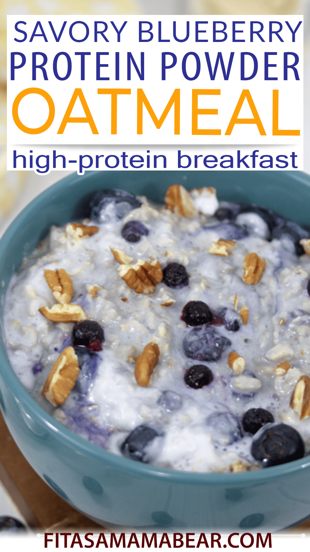 Savory Blueberry Protein Porridge (dairy-free!)