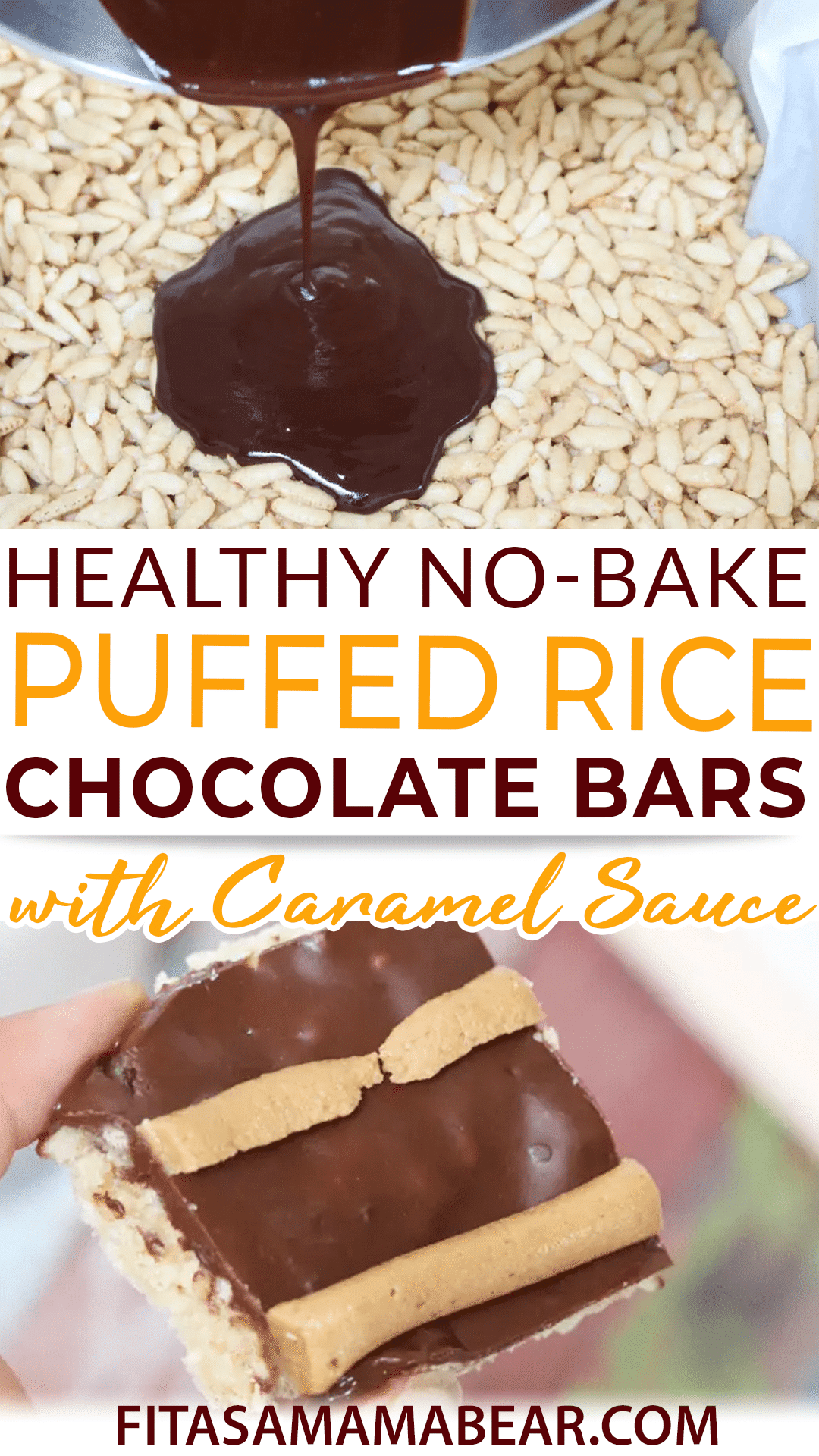 Crunchy Puffed Rice Chocolate Bars (dairy & gluten-free!) - Fit as a ...