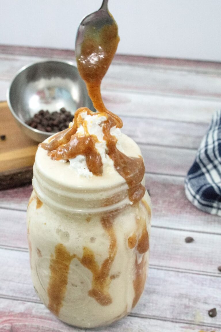 Salted Caramel Protein Shake [Dairy-Free] - Fit as a Mama Bear