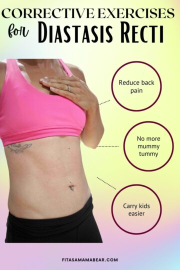 4 Corrective Exercises For Diastasis Recti (with video) - Fit as a Mama ...