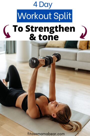 4 Day Female Workout Plan (PDF) - Fit as a Mama Bear