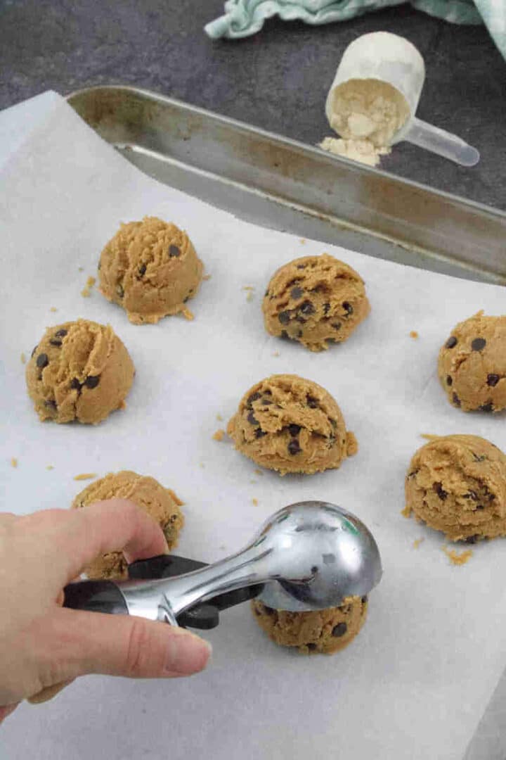 Easy Protein Peanut Butter Cookies (dairy + gluten-free) - Fit as a ...