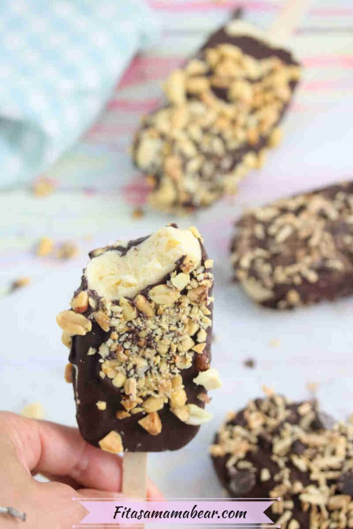 Homemade Protein Ice Cream Bars [Dairy-Free] - Fit as a Mama Bear