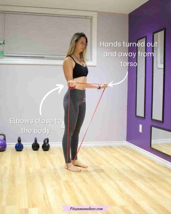 Resistance Band Bicep Workout [With PDF] - Fit as a Mama Bear