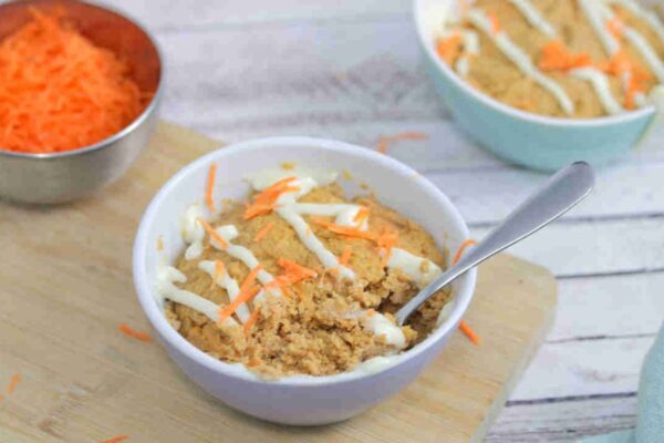 2 Minute Carrot Mug Cake (High Protein No Dairy) - Fit as a Mama Bear