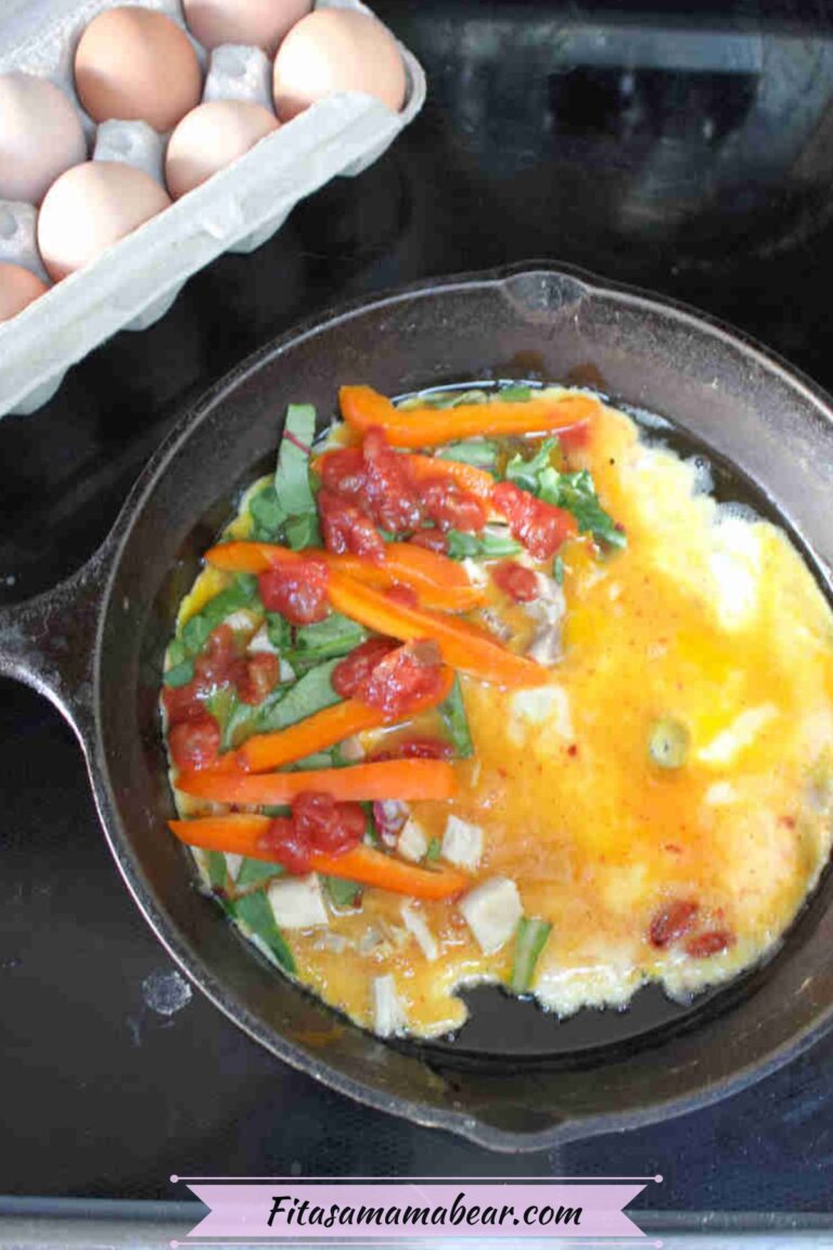 Chicken Omelet [Whole30] - Fit as a Mama Bear