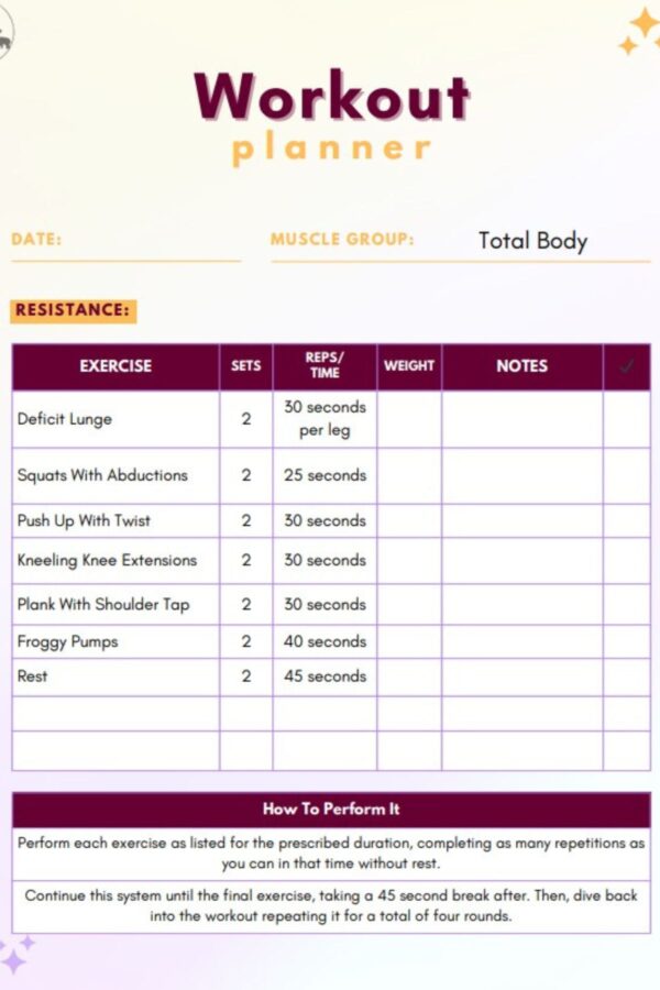 15-Minute Beginner Circuit Workout (No Equipment!) With PDF - Fit as a ...