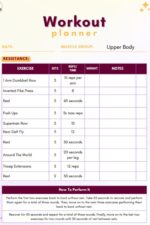 Upper Lower Split Workout Routine For Busy Moms (With PDF)