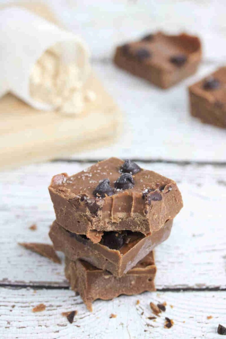 Creamy Protein Powder Fudge Recipe (Vegan) - Fit as a Mama Bear