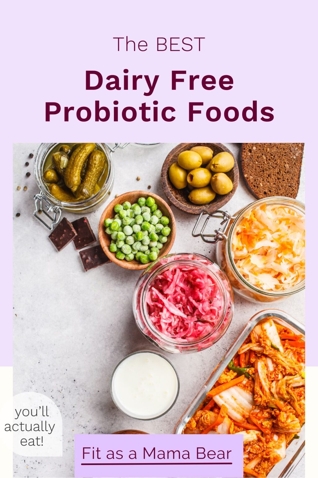 7 Dairy Free Probiotic Foods For Gut Health - Fit as a Mama Bear