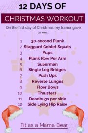 12 Days Of Christmas Workout - Fit as a Mama Bear