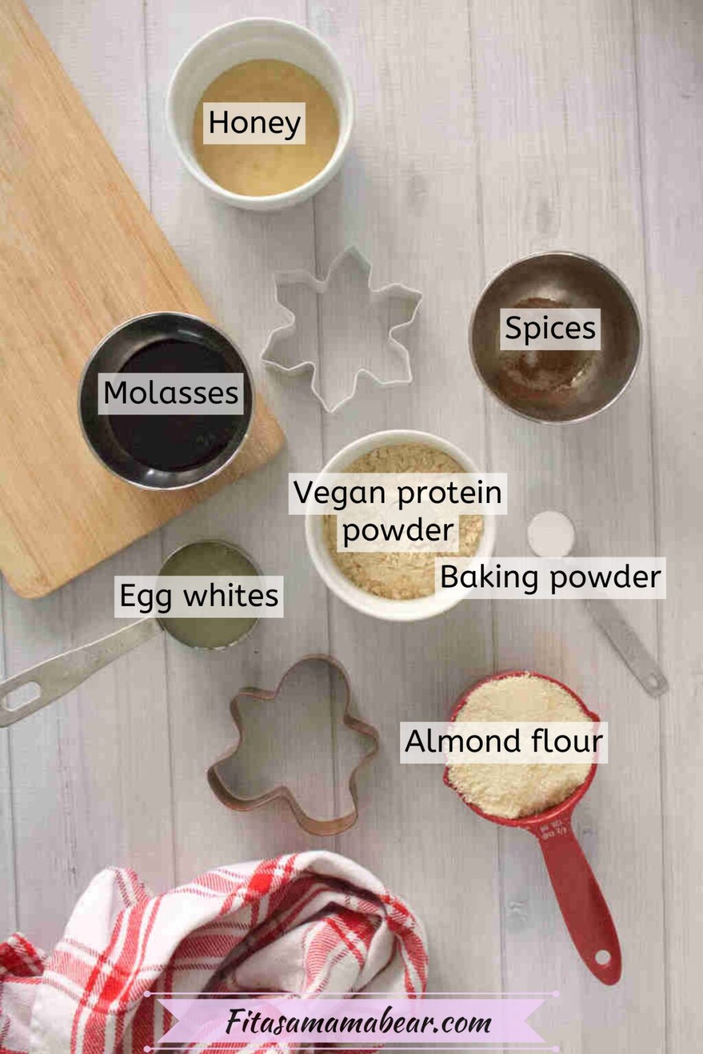 Protein Gingerbread Cookies [Dairy and Gluten Free] - Fit as a Mama Bear