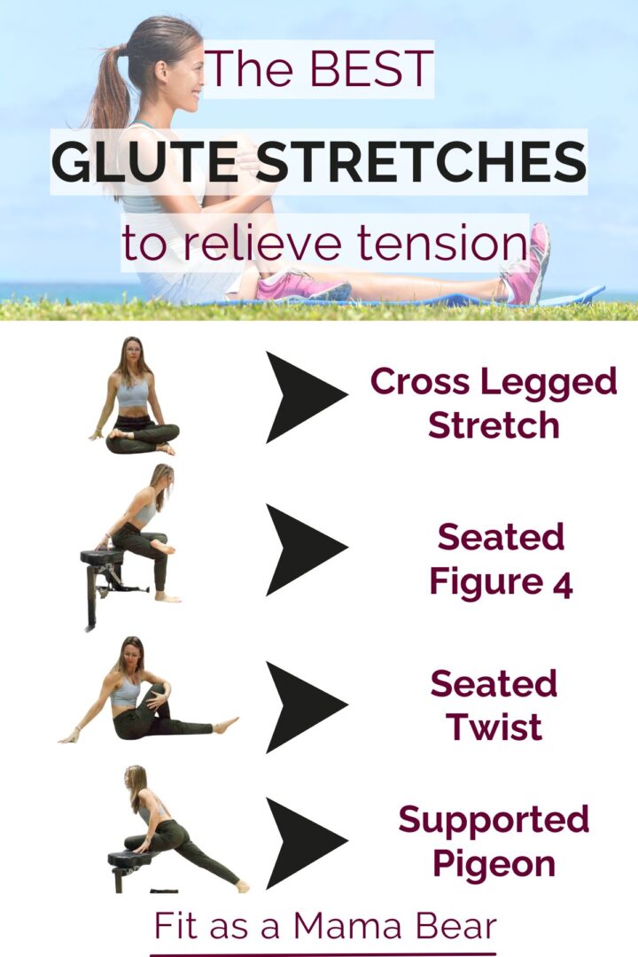 9 Best Glute Stretches - Fit as a Mama Bear