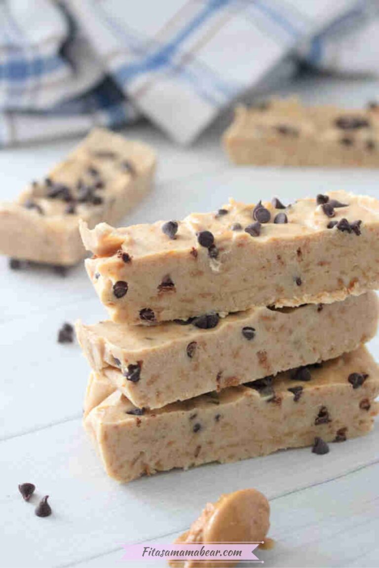Frozen Yogurt Protein Bars [5 ingredients] - Fit as a Mama Bear